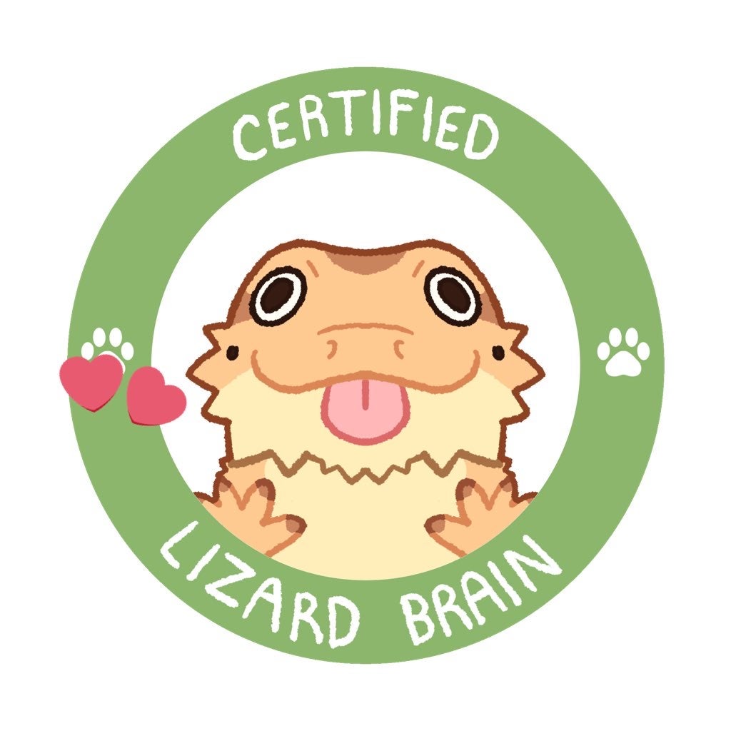 PREORDER Certified Lizard brain | Finchbites